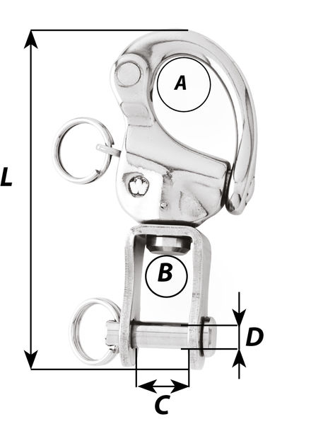 Wichard "HR" Shackles - With Clevis Pin Swivel - Lowest prices & free ...