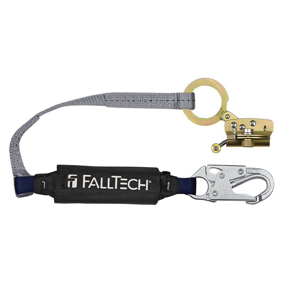 Falltech Hinged Trailing Fall Arrester with Anti-panic and 3' ViewPack ...
