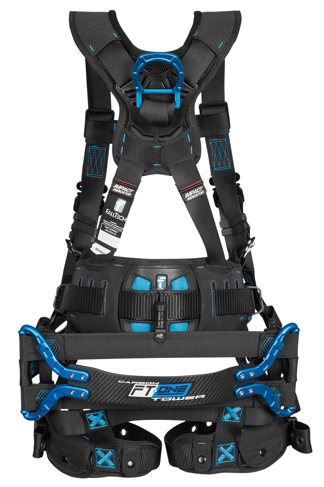 Falltech Carbon FT-One™ 6D Tower Climber Full Body Harness, Tongue ...