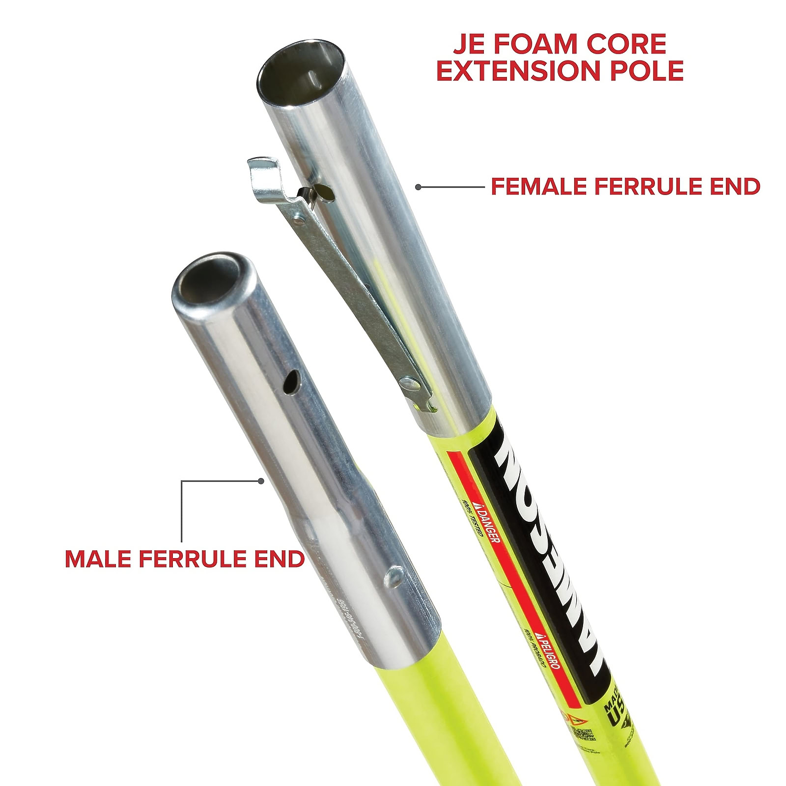 Jameson JE-Series Foam Core Extension Poles - Lowest prices & free ...