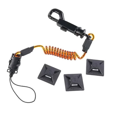 Ergodyne Squids 3151 Coil Lanyard Swivel Hook & Detachable Loop plus ...