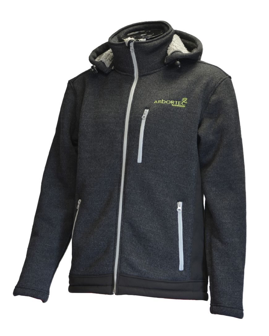 ARBORTEC Yeti Knitted Fleece Lined Hooded Jacket - Lowest prices & free ...