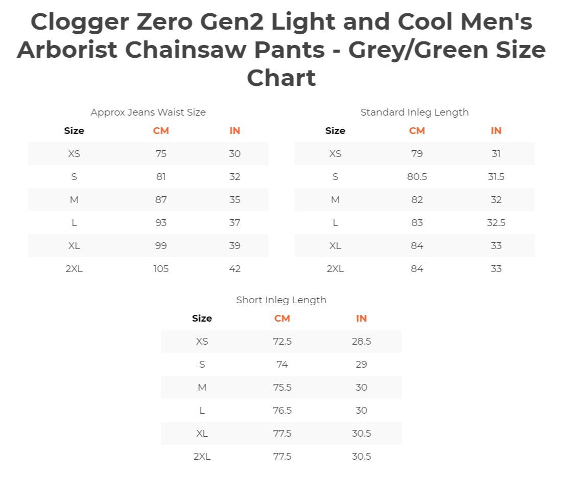 Clogger Zero Gen2 Light & Cool Men's Chainsaw Pants - Lowest prices ...